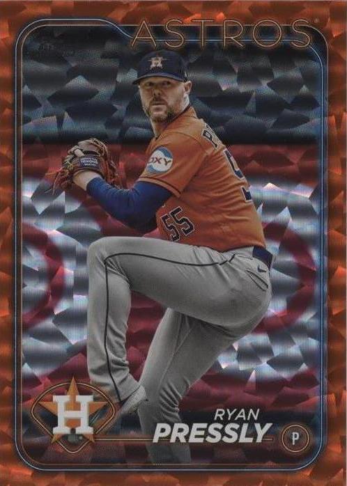 2024 Topps Series 1 - Ryan Pressly #331 Orange Crackle Foil /299 for ...