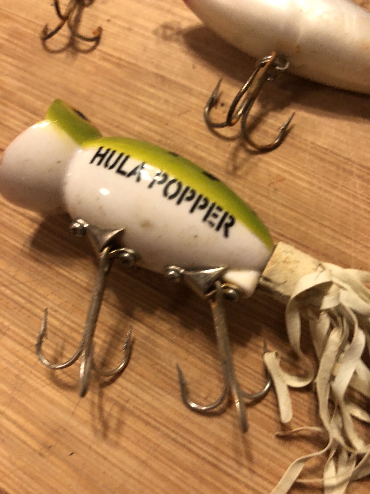 Vintage Fishing Lure Collection Hula Popper Baby Tiny Torpedo ...