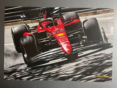 2023 Charles LeClerc Scuderia Ferrari F1 Race Car Print Picture - RARE ...