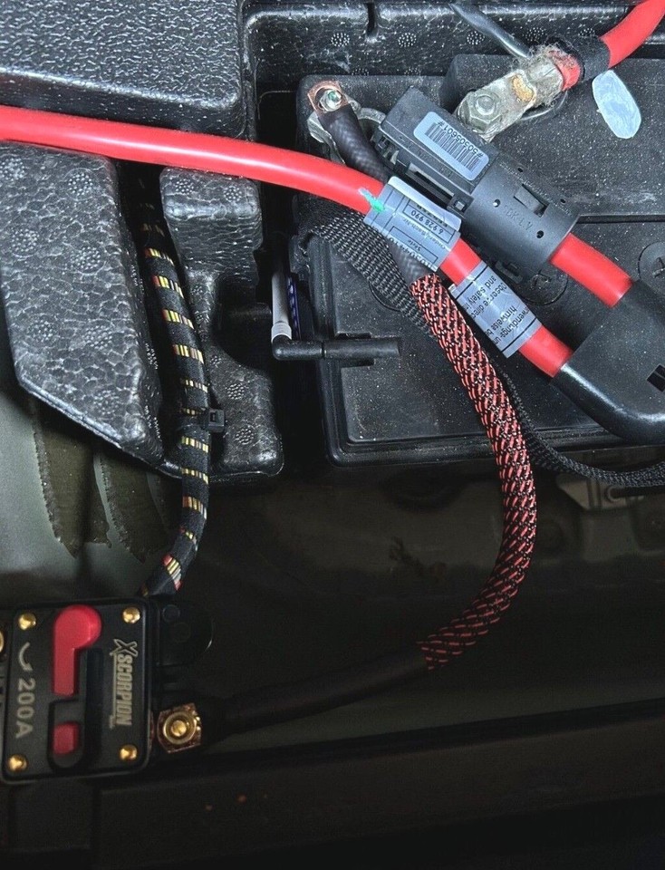 Multi AMP Circuit Breaker Snake Skin Wire and Ring Terminals Combo ...