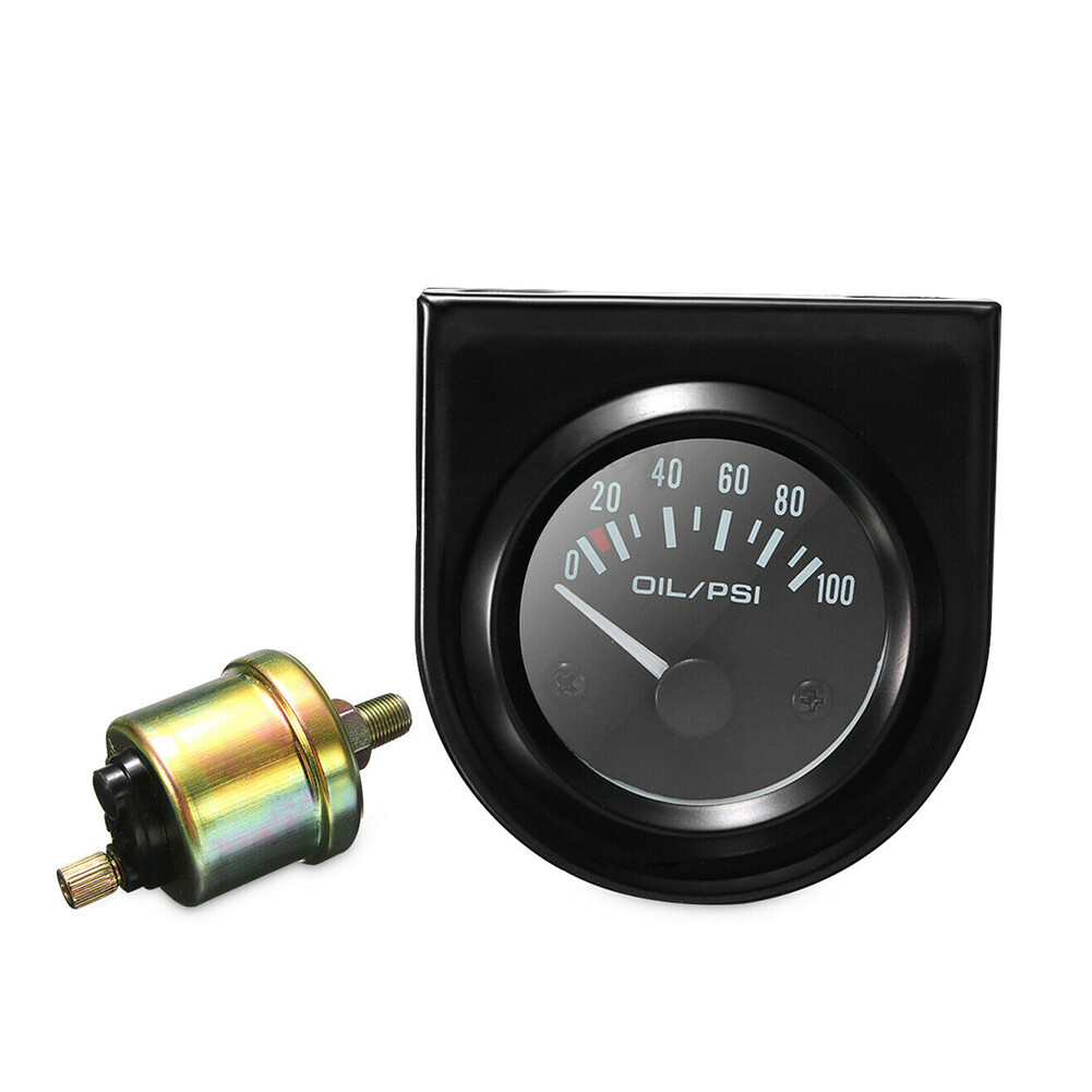 2" 52mm Universal 100PSI Digital LED Oil Press Pressure Gauge & Sensor ...