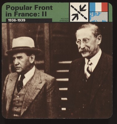 Popular Front France:II Edito Service Card Second World War II Politics ...