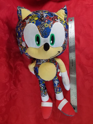 Sonic "Sticker Bomb" Plush (18", 1lb) Toy Factory, Official License ...