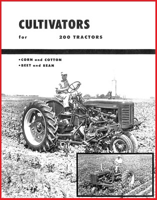 IH McCormick Cultivators for Farmall 200 Tractor Brochure 2 & 6 Row C ...