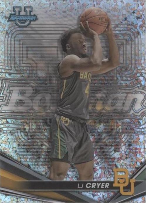 2022-23 Bowman University Best - LJ Cryer #55 Mini-Diamond Refractor ...