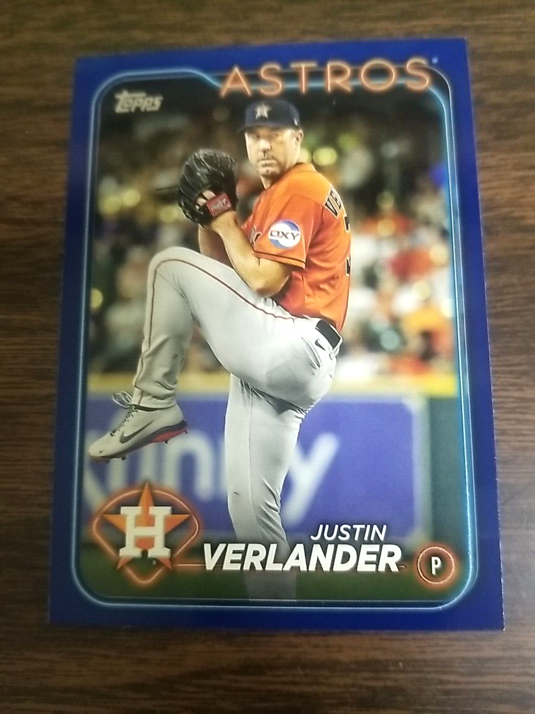 JUSTIN VERLANDER 2024 TOPPS SERIES ONE CARD #62 HOUSTON ASTROS (BLUE ...