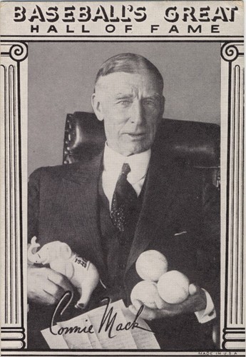 CONNIE MACK BASEBALL CARD *2X3 MAGNET* CATCHER MANAGER WORLD SERIES ...