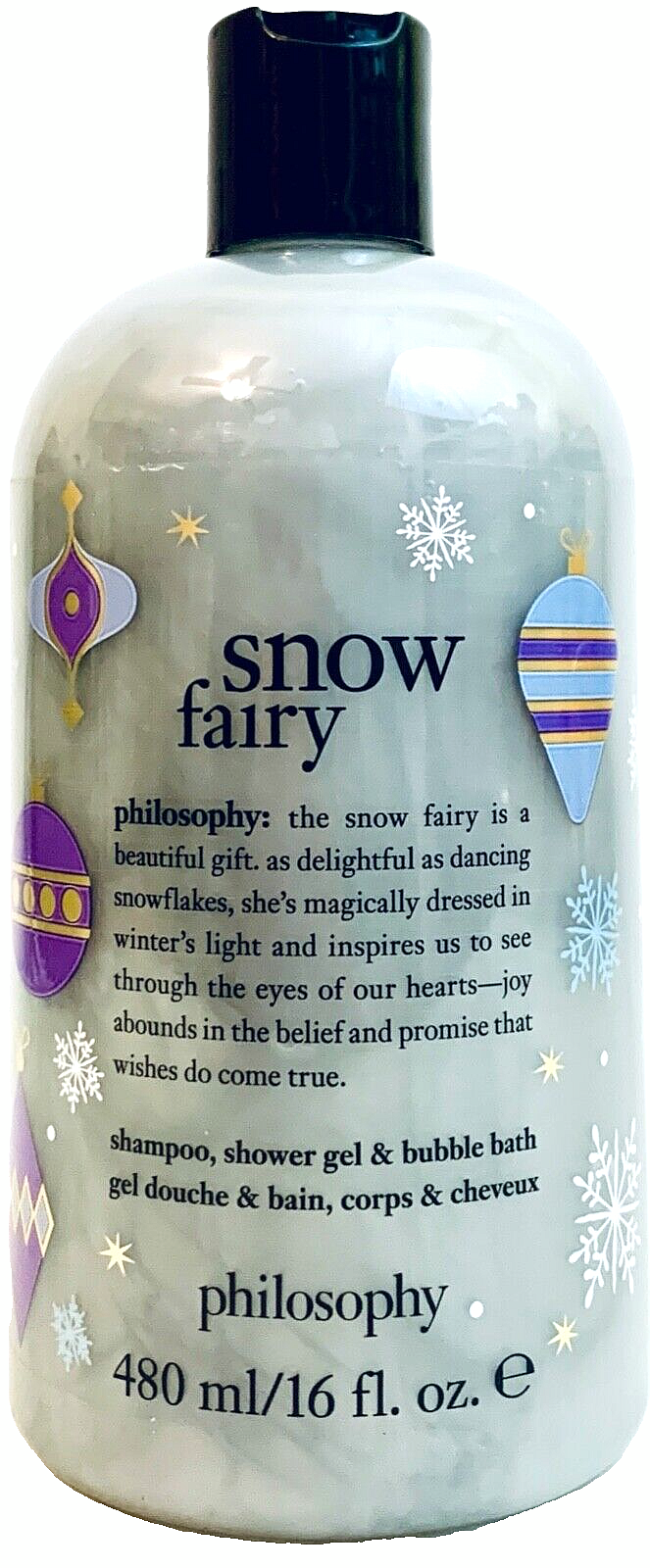 1 Bottle Philosophy Snow Fairy 3 In 1 Shampoo Shower Gel & Bubble Bath ...