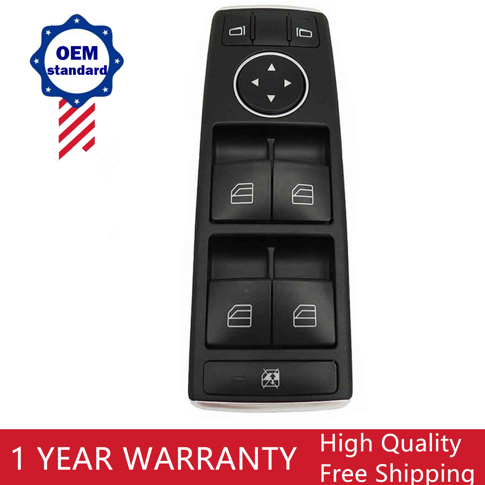 Master Power Window Switch 1669054300 For Mercedes-Benz 2012-2016 ...