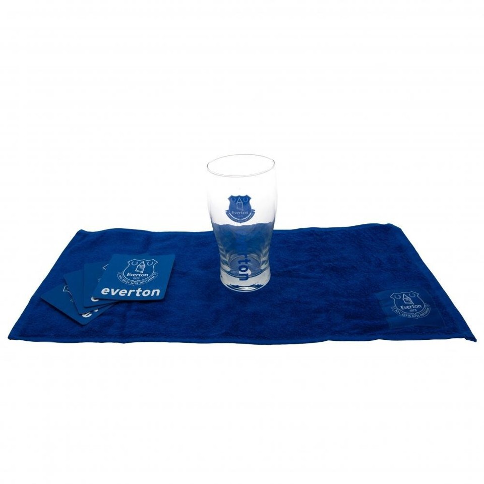 Everton FC Mini Bar Set Official Merchandise Gift NEW UK STOCK FREE P&P ...