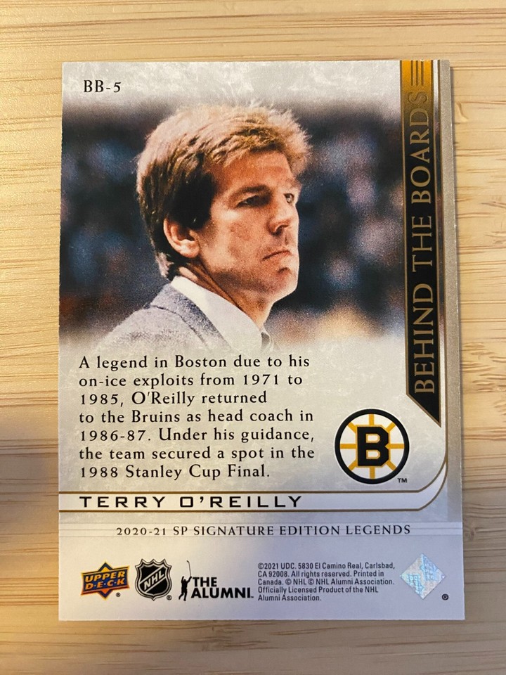 2020-21 UD SP Signature Edition Legends Behind the Boards Terry O ...