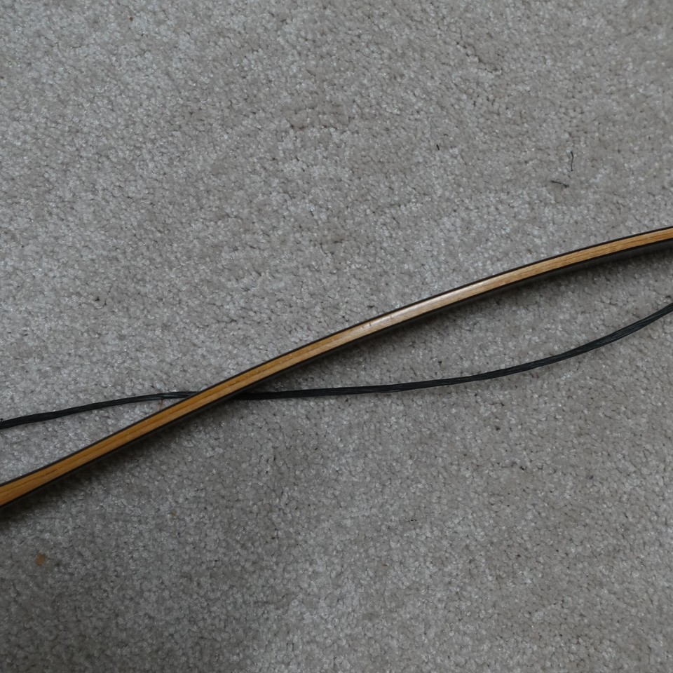 Bear Archery Black Bear Glass Powered Vintage Recurve Bow Brown 45lbs ...