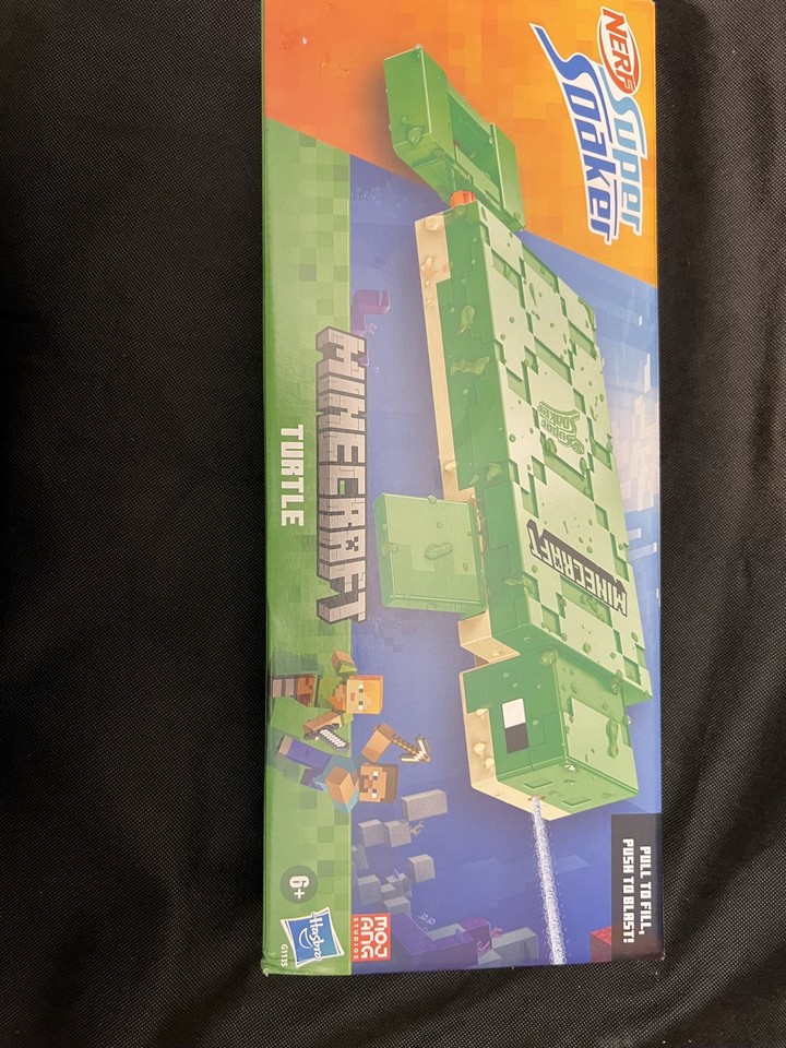 Nerf Super Soaker Minecraft Turtle Water Blaster, Outdoor Water Toys ...