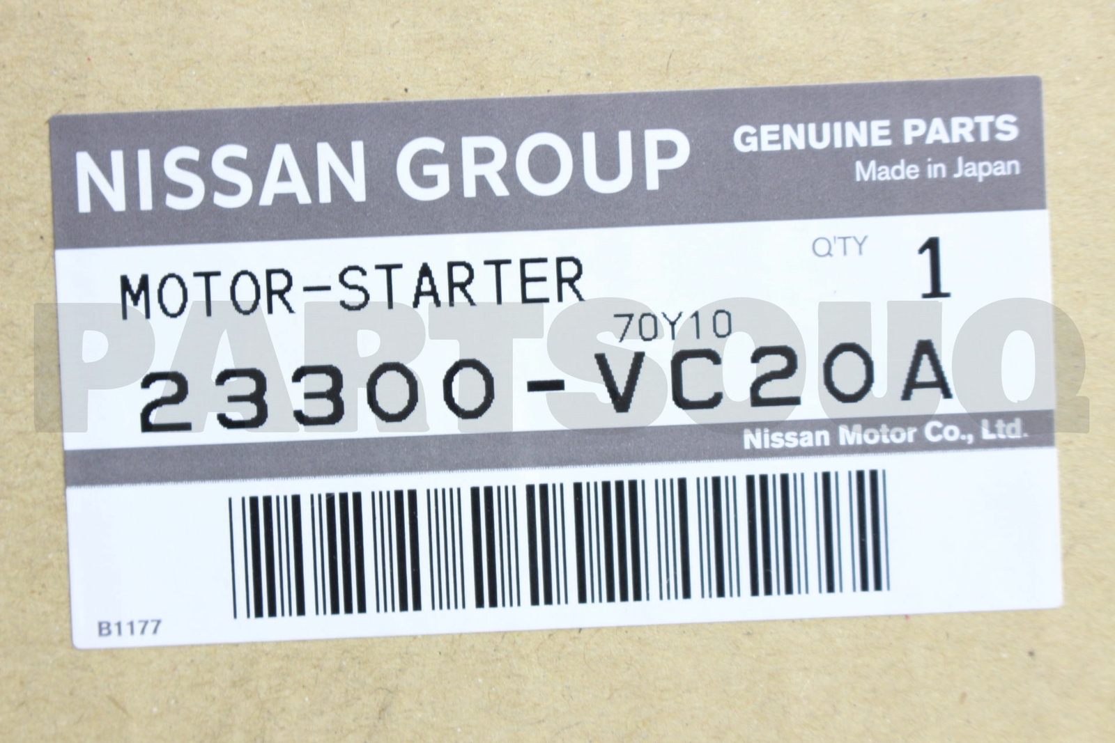 23300VC20A Genuine Nissan MOTOR ASSY-STARTER 23300-VC20A | eBay