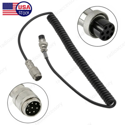 NEW 8-Pin Mic Microphone Extension Cable For Yaesu ICOM KENWOOD CB HAM ...
