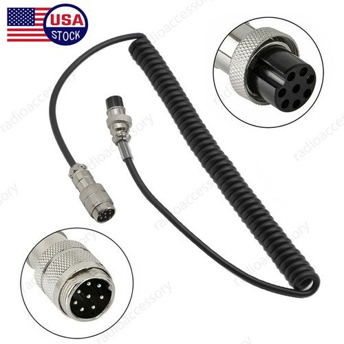 NEW 8-Pin Mic Microphone Extension Cable For Yaesu ICOM KENWOOD CB HAM ...