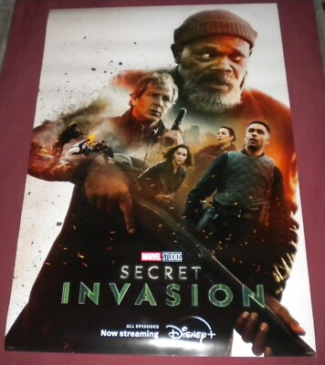 Secret Invasion Movie Poster 27x40 D/S Samuel Jackson Nick Fury Ben ...