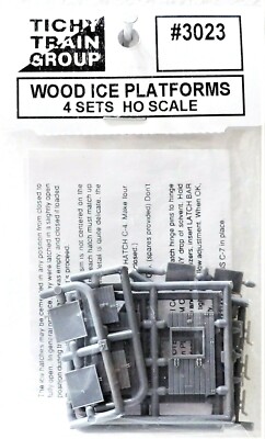 HO Scale Tichy Train Group 3023 Wood Reefer Icing Platforms w/Hatches ...