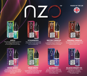 NZO VAPE E Liquid Vape Juice 10ml | 6mg 12mg 18mg Nicotine | 50/50 ...