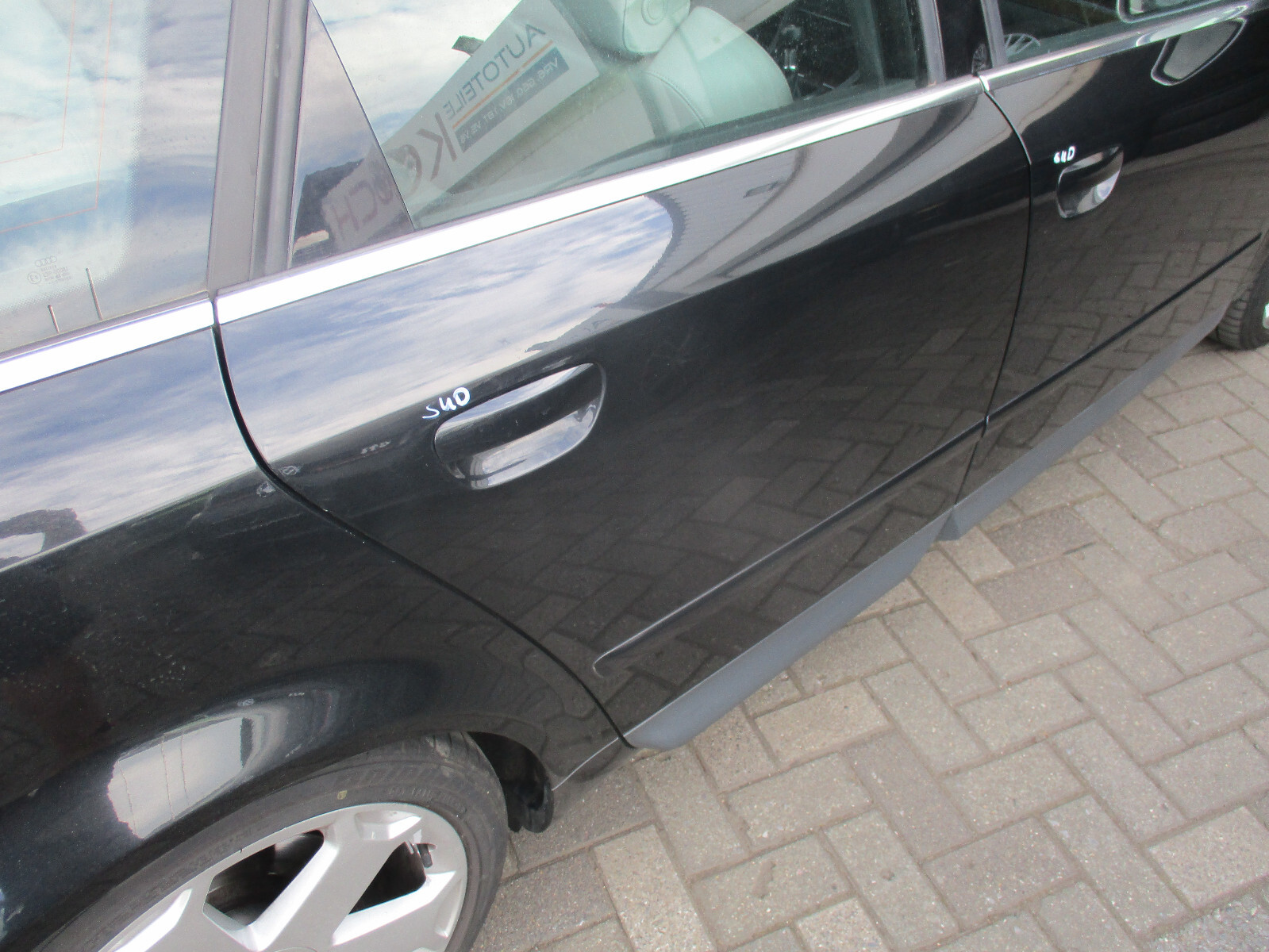 Tür hinten rechts Audi A4 S4 B6 8E ebonyschwarz LZ9W schwarz Avant ...