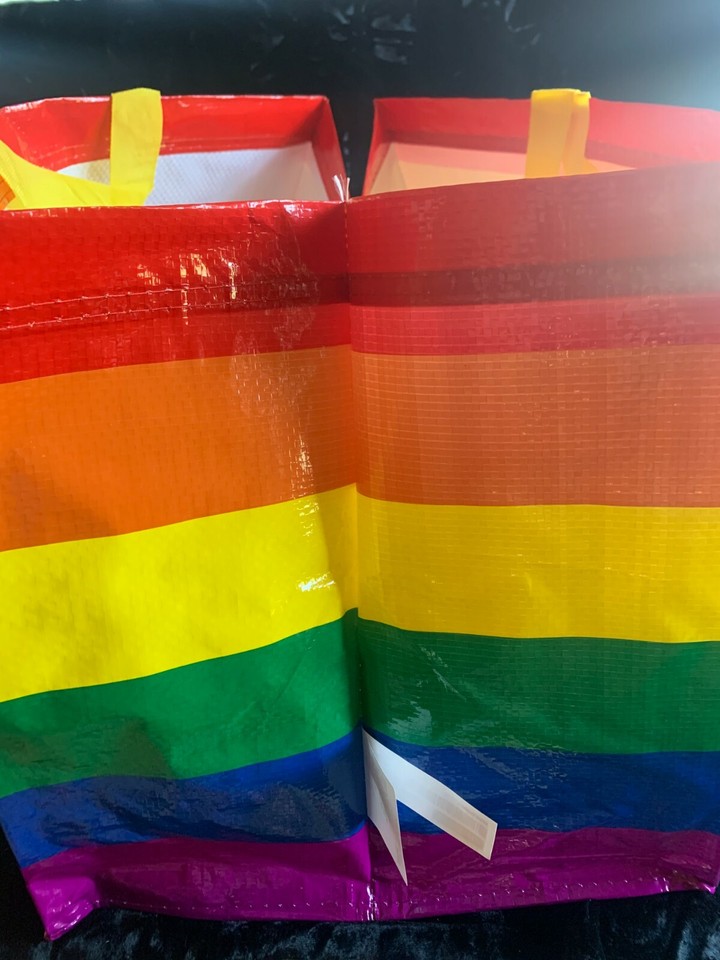 IKEA BIG TOTE BAG Storstomma Large Rainbow Reusable Shopping Bag | eBay