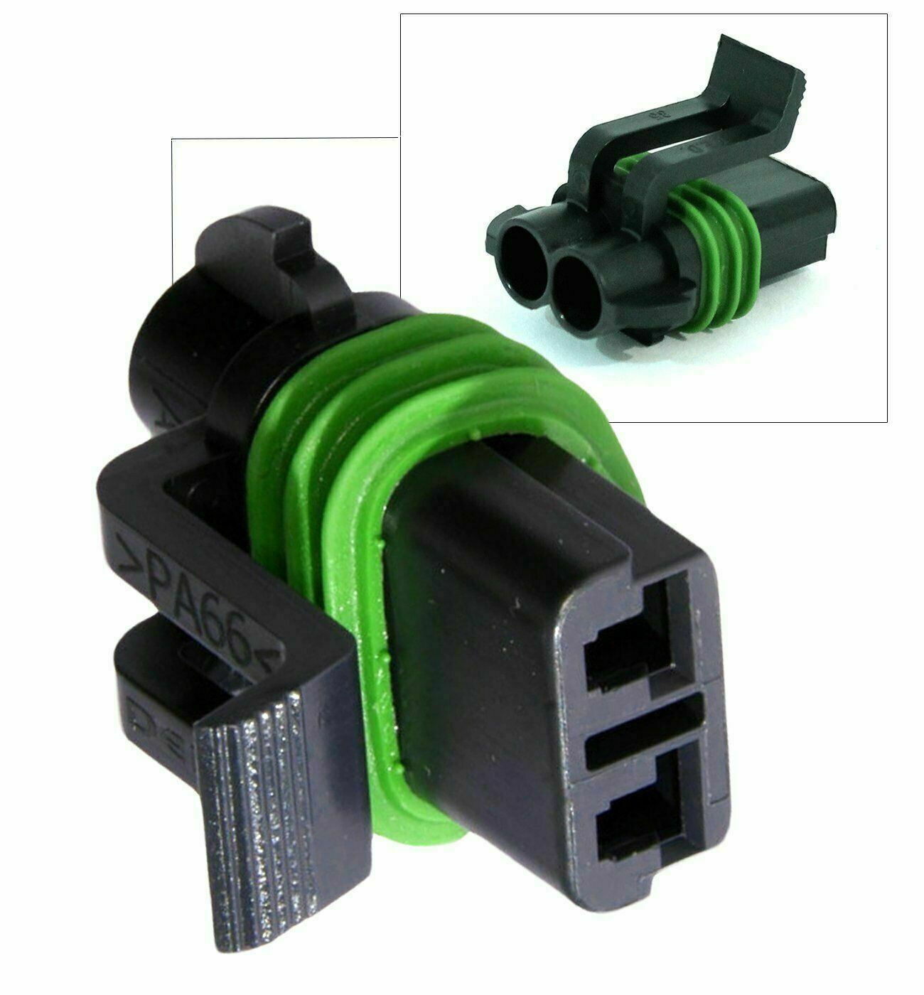 Delphi Weather Pack 2 Pin Sealed Connector Kit 12-14 GA | eBay