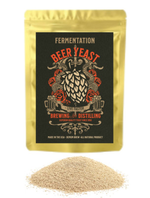 BEER YEAST & Enzymes HOME BREWING HOMEBREW KIT ALE 10g= 10gal Robust ...