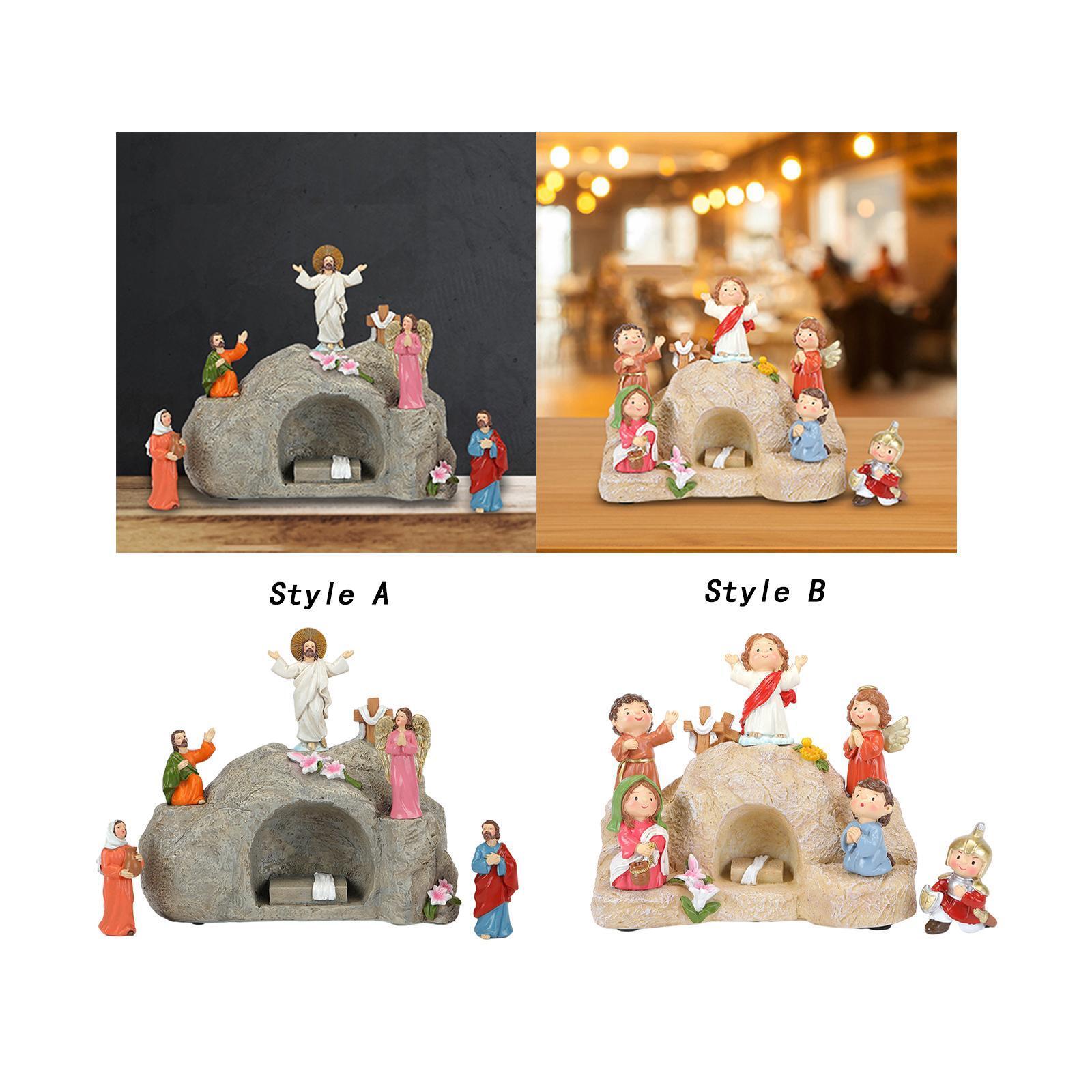 Easter Resurrection Scene Set Gifts Easter Decorations for Home Party ...
