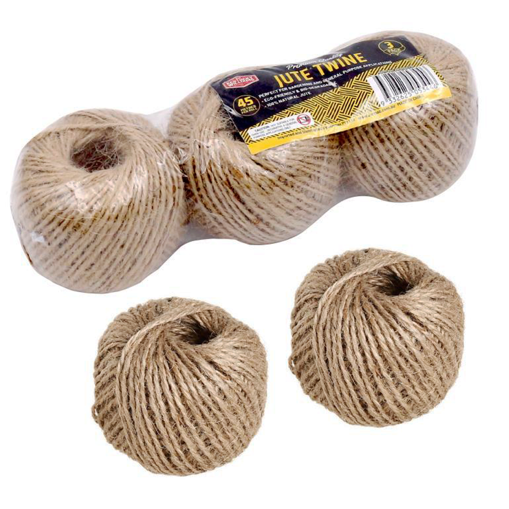 15 x Jute Twine String Roll Natural Craft Floral Wedding Gift String ...