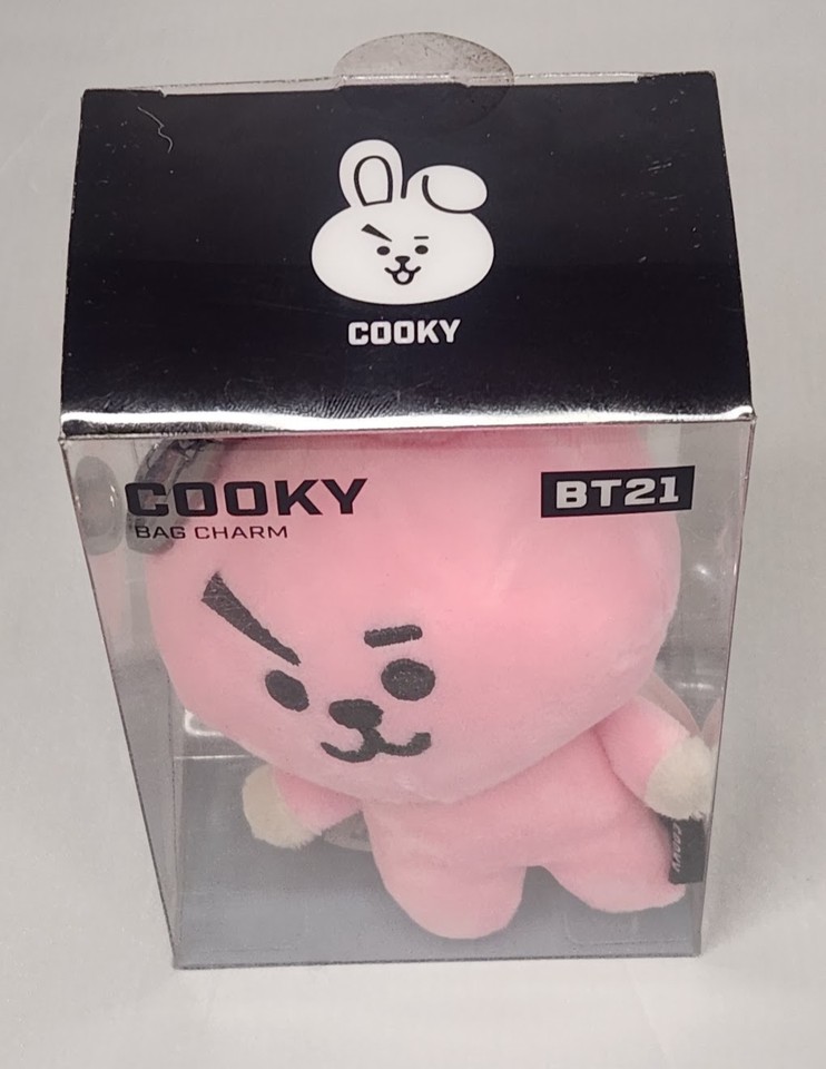 BT21 x Line Friends Cooky Jungkook Bag Backpack Plush Charm BTS | eBay