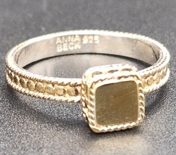 Anna Beck Designer Gold Clad Sterling Silver Square B… - Gem