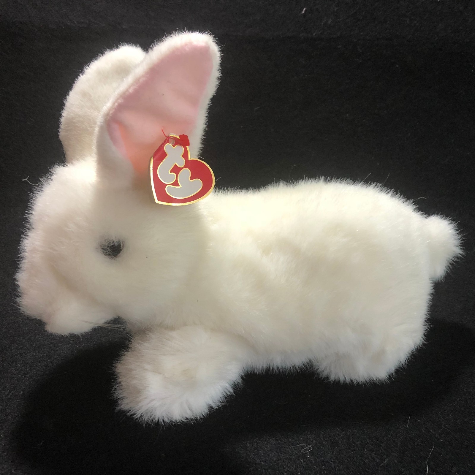 Ty Beanie Buddies BOWS White Plush Stuffed Bunny Rabbit 1997 Beans | eBay