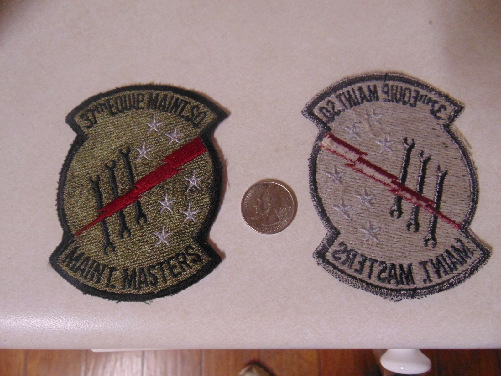 MILITARY PATCH SEW ON US AIR FORCE 37TH EQUIPMENT MAINTENANCE SQUADRON ...