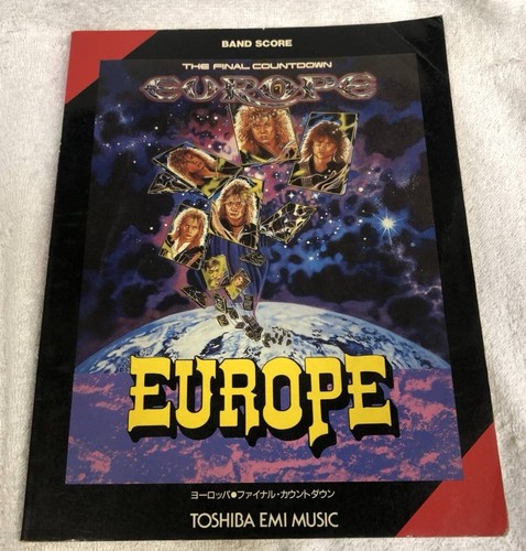 EUROPE The Final Countdown Band Score Sheet Music Japan Guitar TAB from ...