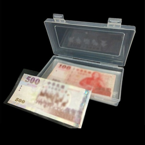 100 Pcs Plastic Banknotes Bags Money Protector Boxes Storage Bag ...