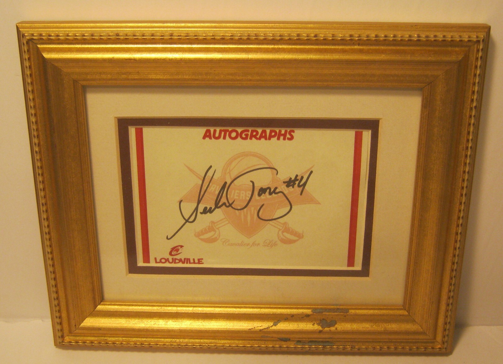 SEDRIC TONEY #4 Cleveland Cavaliers AUTOGRAPH by LOUDVILLE Framed!! | eBay