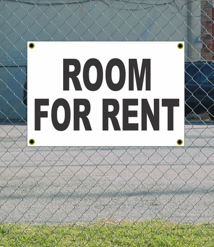 2x3 ROOM FOR RENT Black & White Banner Sign NEW Discount Size & Price ...