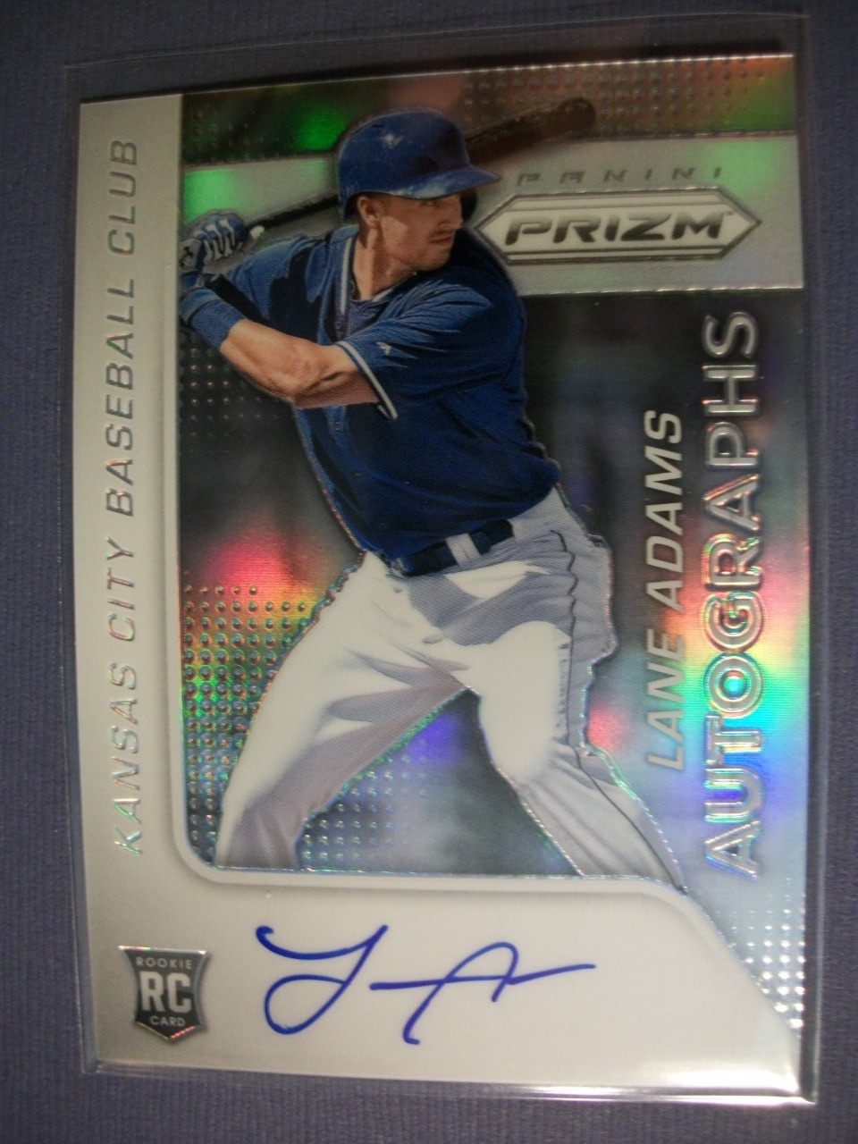 LANE ADAMS 2015 Panini Prizm Autograph Prizms #62 RC AUTO Royals rookie ...