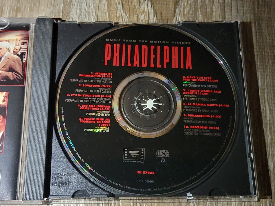 Philadelphia [Original Soundtrack] by Original Soundtrack (CD, Jan-1994 ...