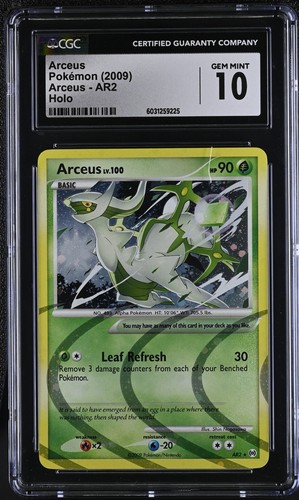 CGC 10 GEM MINT Arceus 2009 Arceus AR2 Holo Rare Pokemon Card | eBay