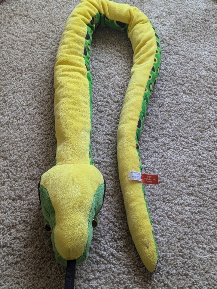 Wild Republic Anaconda Snake Stuffed Animal. Plush Toy. 54" Long | eBay