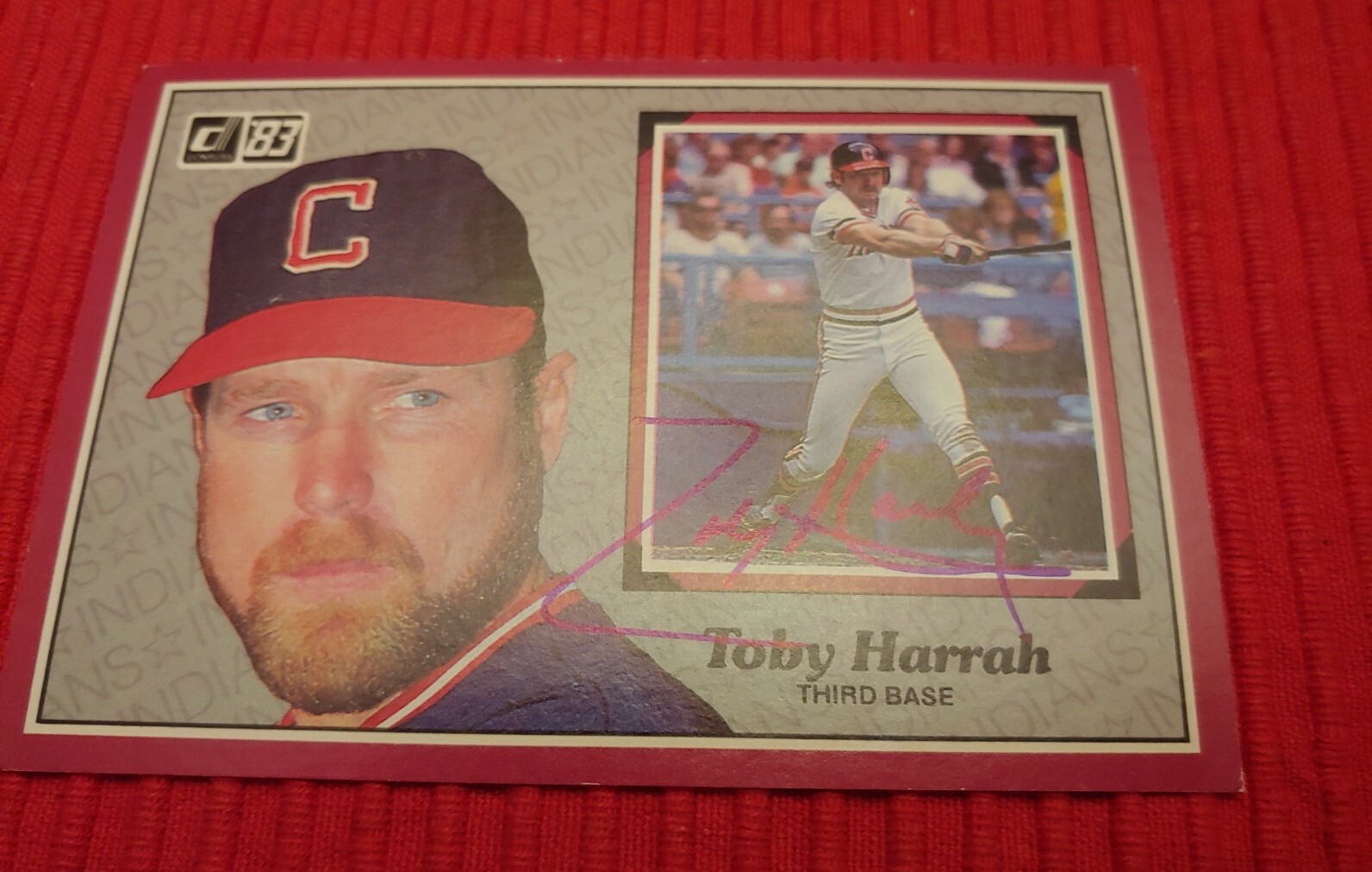 1983 Donruss Action All Star # 39 Toby Harrah Cleveland Indians AUTO | eBay