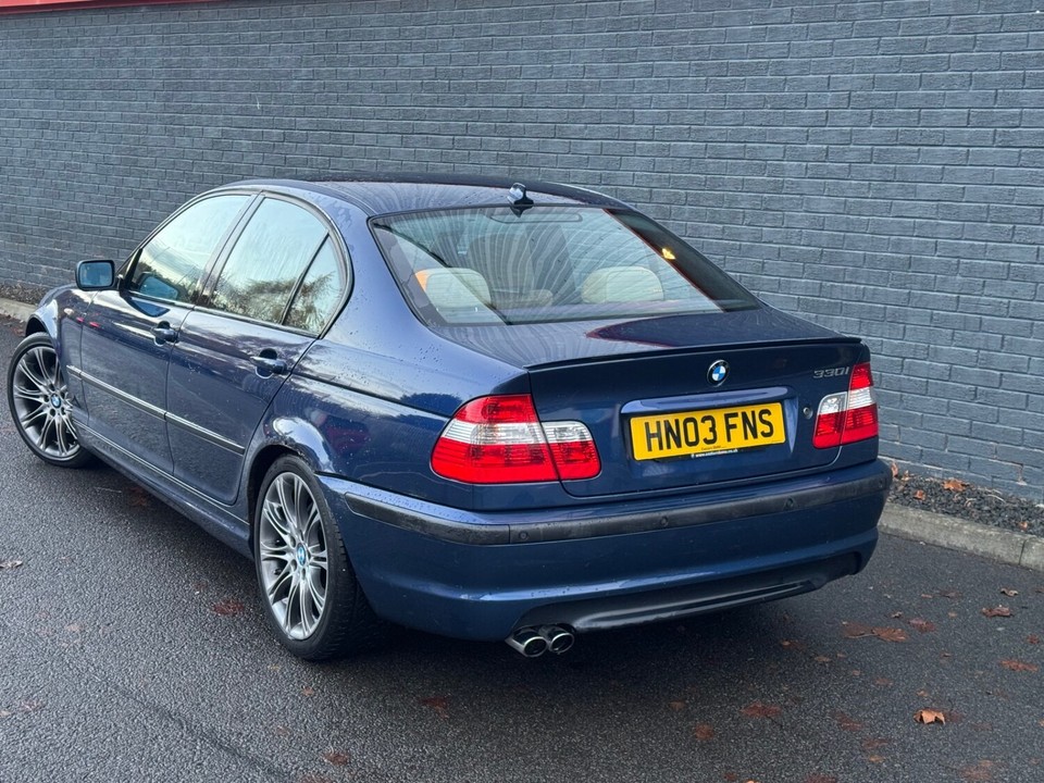 BMW E46 3 SERIES 330i M Sport 4dr Auto, 123k Miles, Mystic Blue, High ...