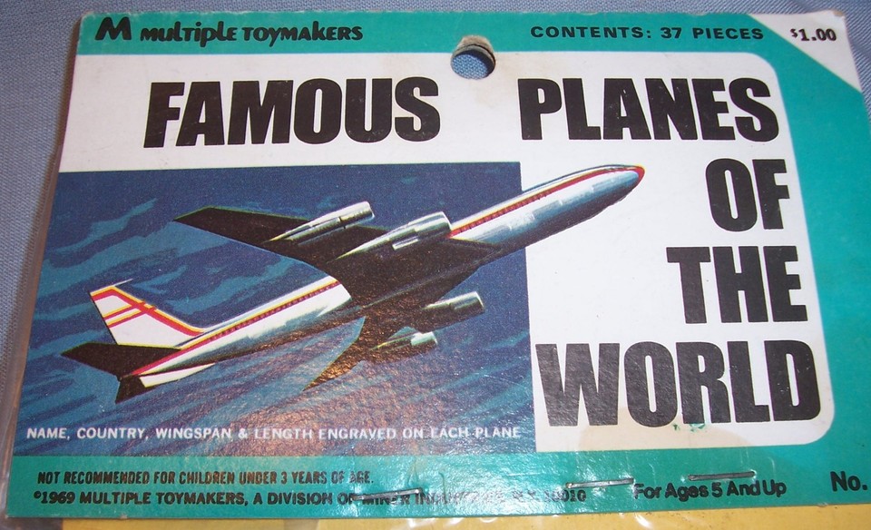 1969 Multiple Products Toymakers MPC 37 PLANES OF THE WORLD Aircraft ...