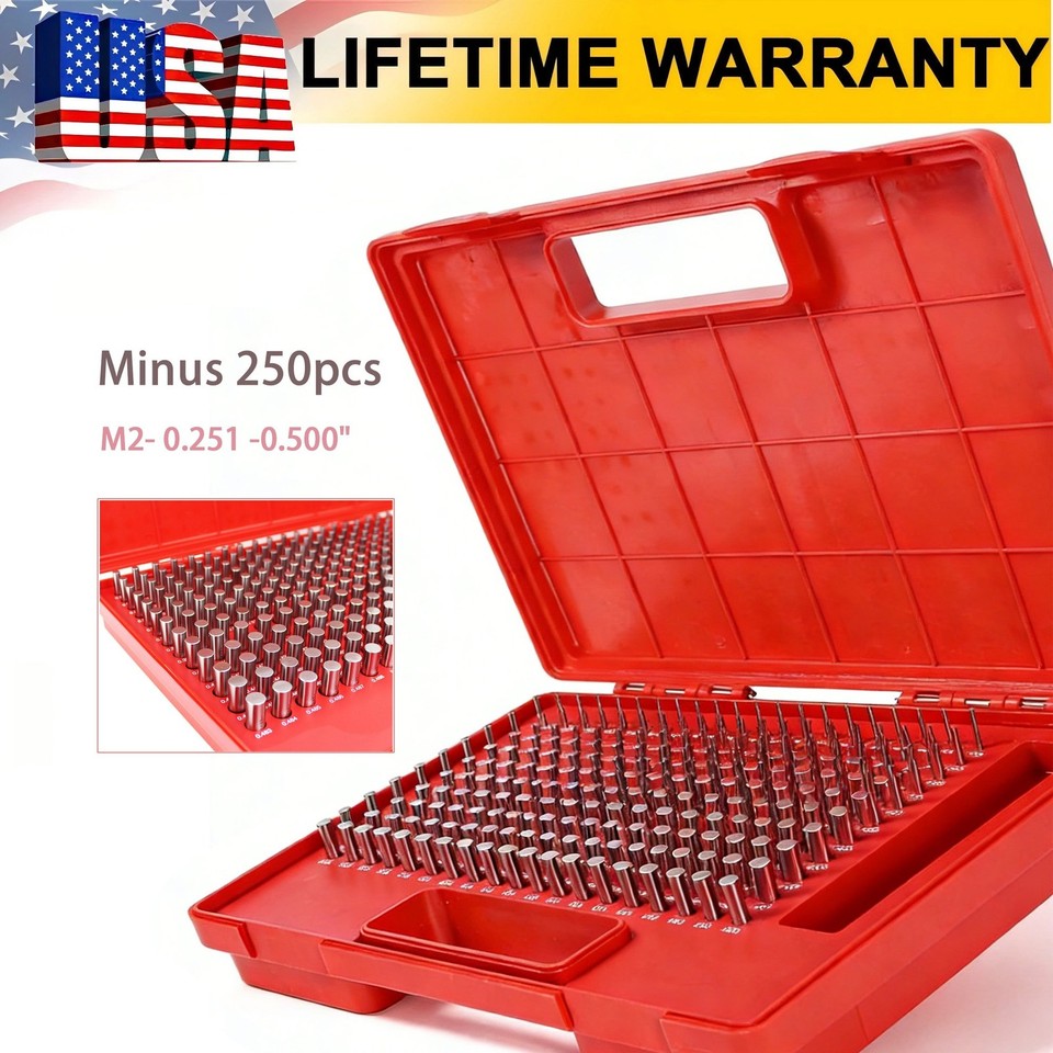 Pin Gauge Pin Gage Set 190/250pcs M1 M2 Class ZZ Metric Steel for ...