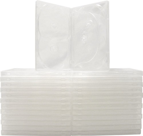 (25) CLEAR 6 DVD Cases Boxes With Tray 14mm .55" Slim Six Disc Multi ...