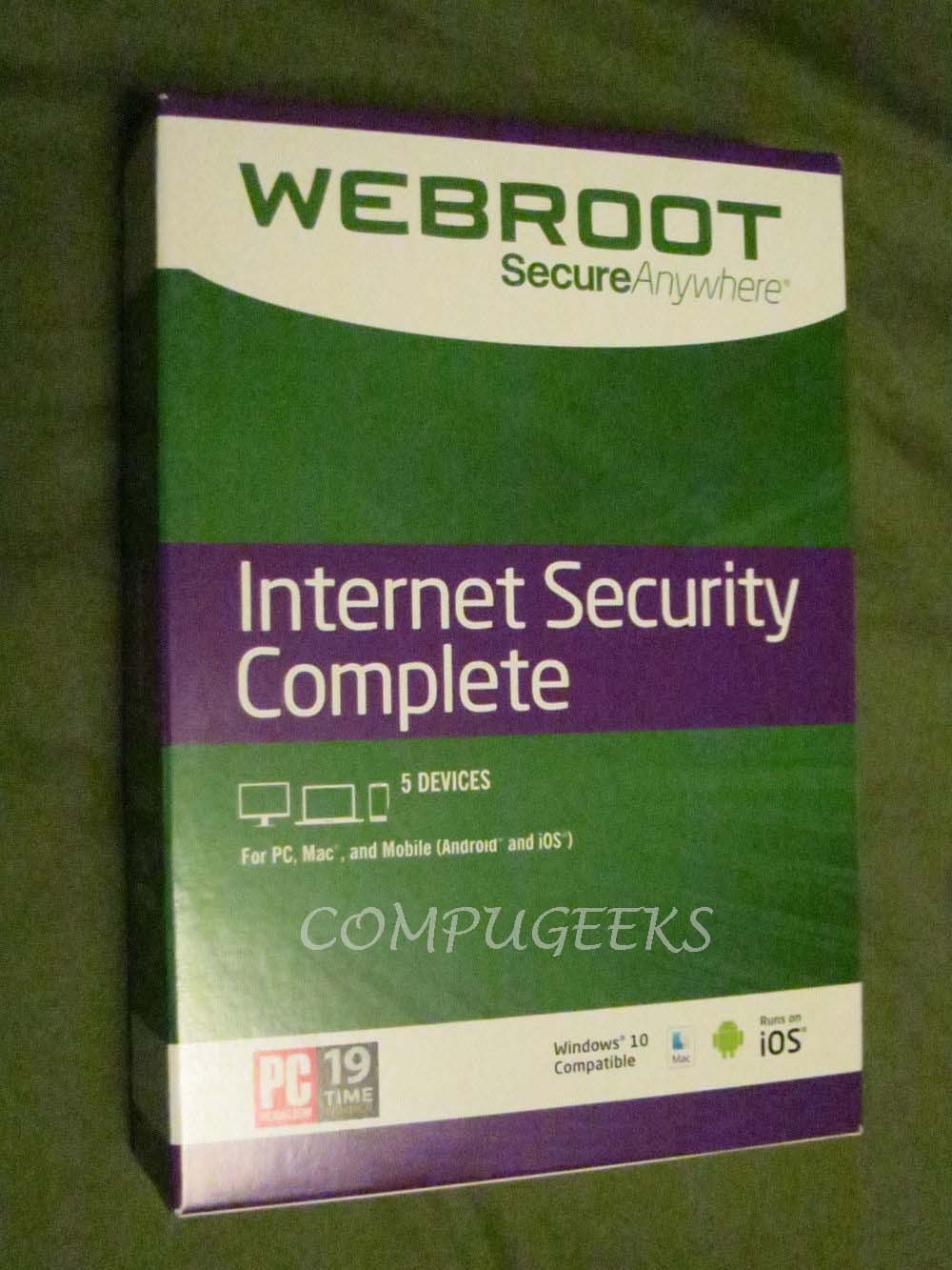 Webroot Security Complete 2024 - AntiVirus Firewall (3 YRS Subscription ...