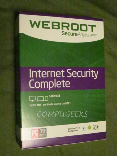 Webroot Security Complete - AntiVirus Firewall (3 YRS Online ...