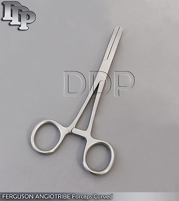 FERGUSON ANGIOTRIBE Forceps 6.50" Curved Surgical Veterinary ...