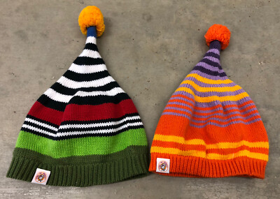Little Miss Matched Lot of 2 Sweater Knit Beanie Hats | eBay